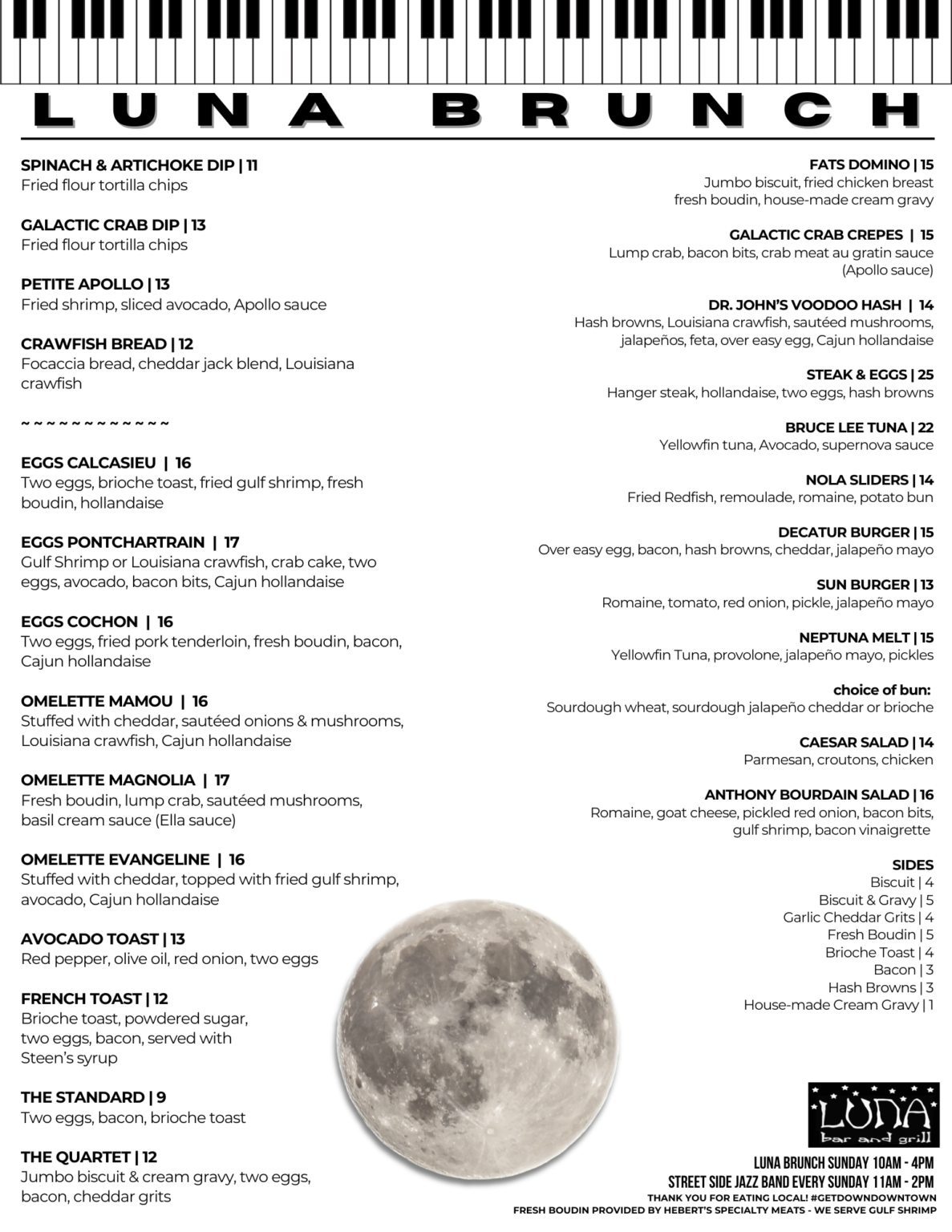 Food – Luna Bar & Grill